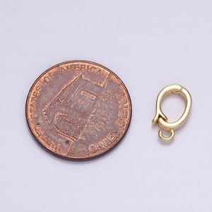 14k Gold Filled Hinged Pull Clasp Charm Bail Necklace Enhancer Bail ...