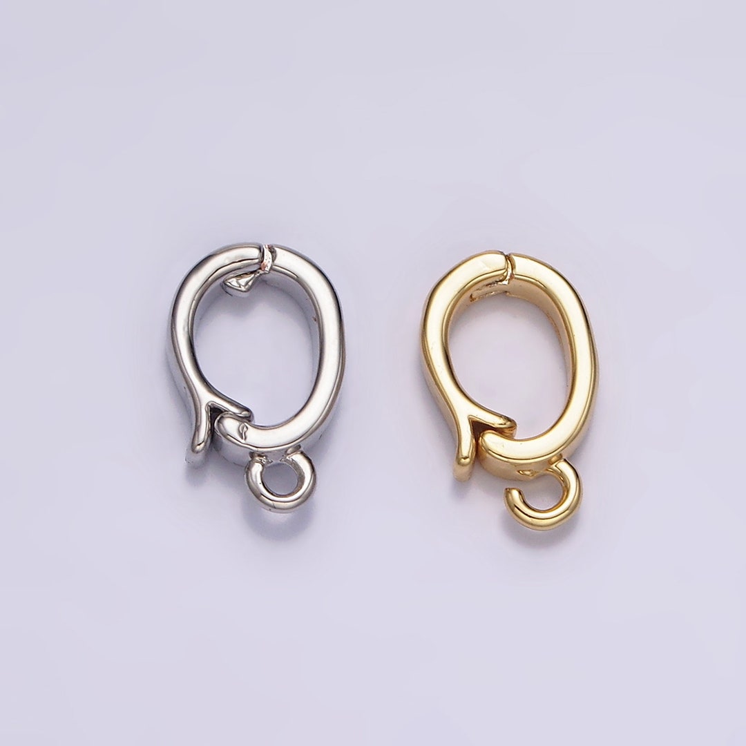 14K Gold Filled Hinged Pull Clasp Charm Bail Necklace Enhancer Bail ...