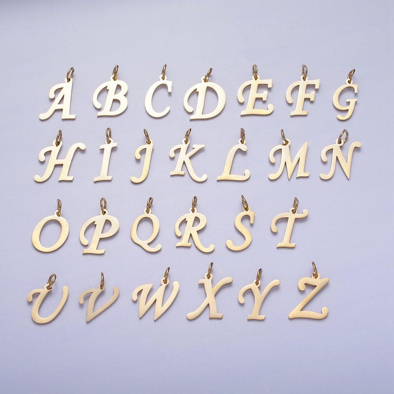 Cursive Letter Beads - Etsy
