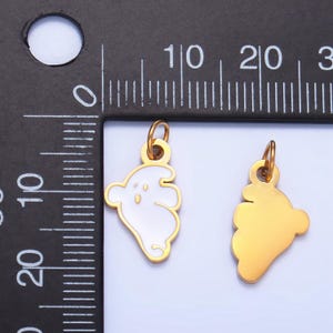 Limited Edition Hallowen Charm Colorful Enamel Pendant Ghost Hat ...