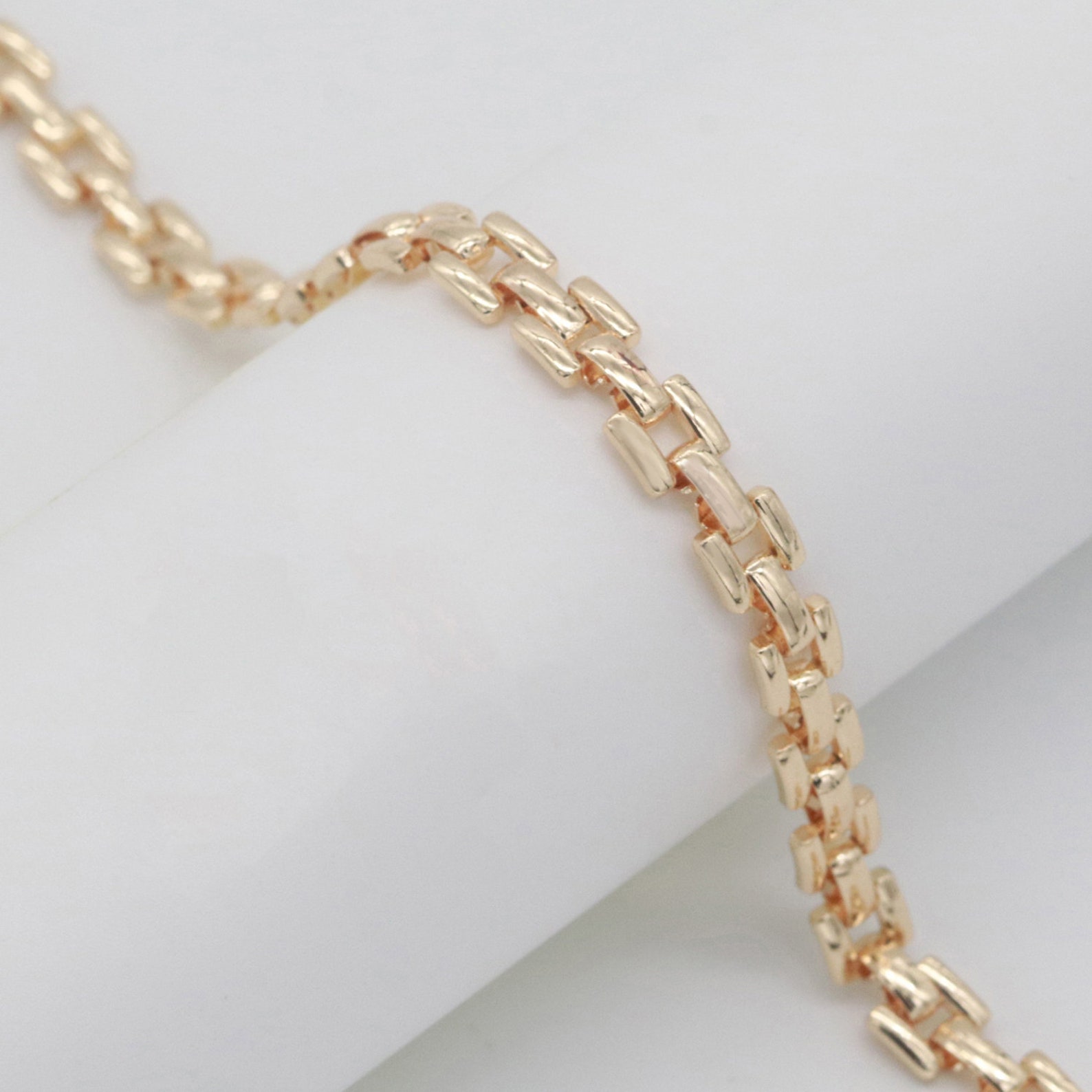 Gold Panther Link Chain by Yard Silver Panther Link Chain | Etsy