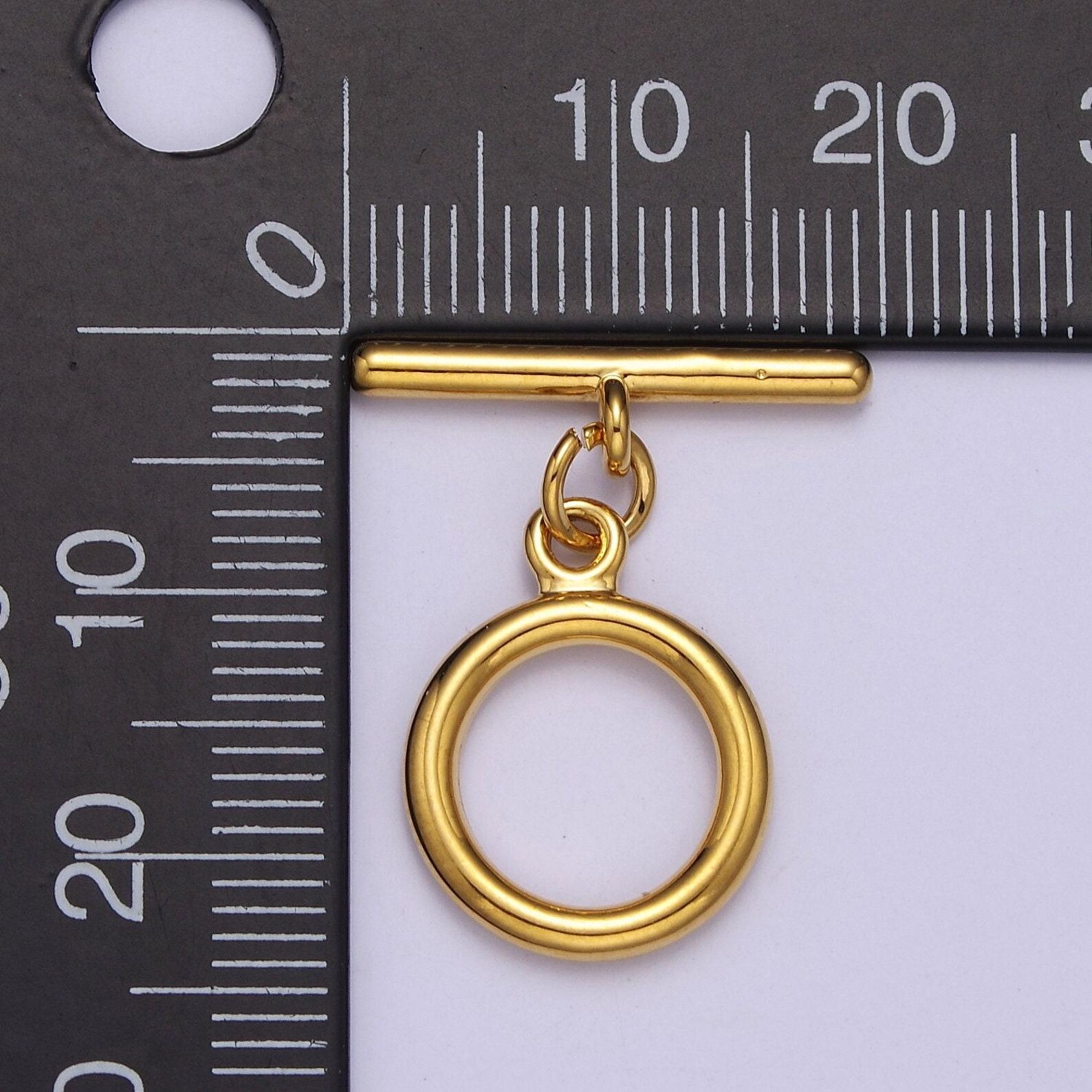 Classic 24k Gold Filled Round Toggle Clasp, Jewelry Clasp Ot Clasp ...