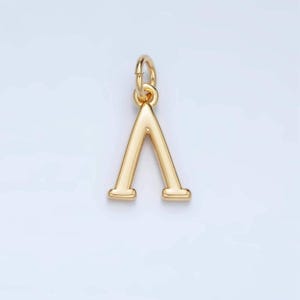 Dainty 18k Gold Filled Greek Alphabet Personalized Charm in Gold ...