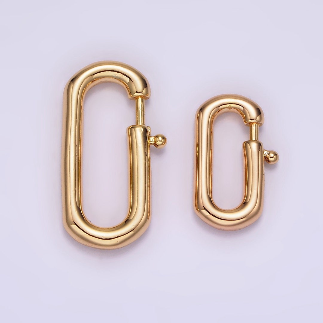 Spring Gate Clasp Brass ,gate Clasp, Pull Clasp, Spring Gate Oval ...