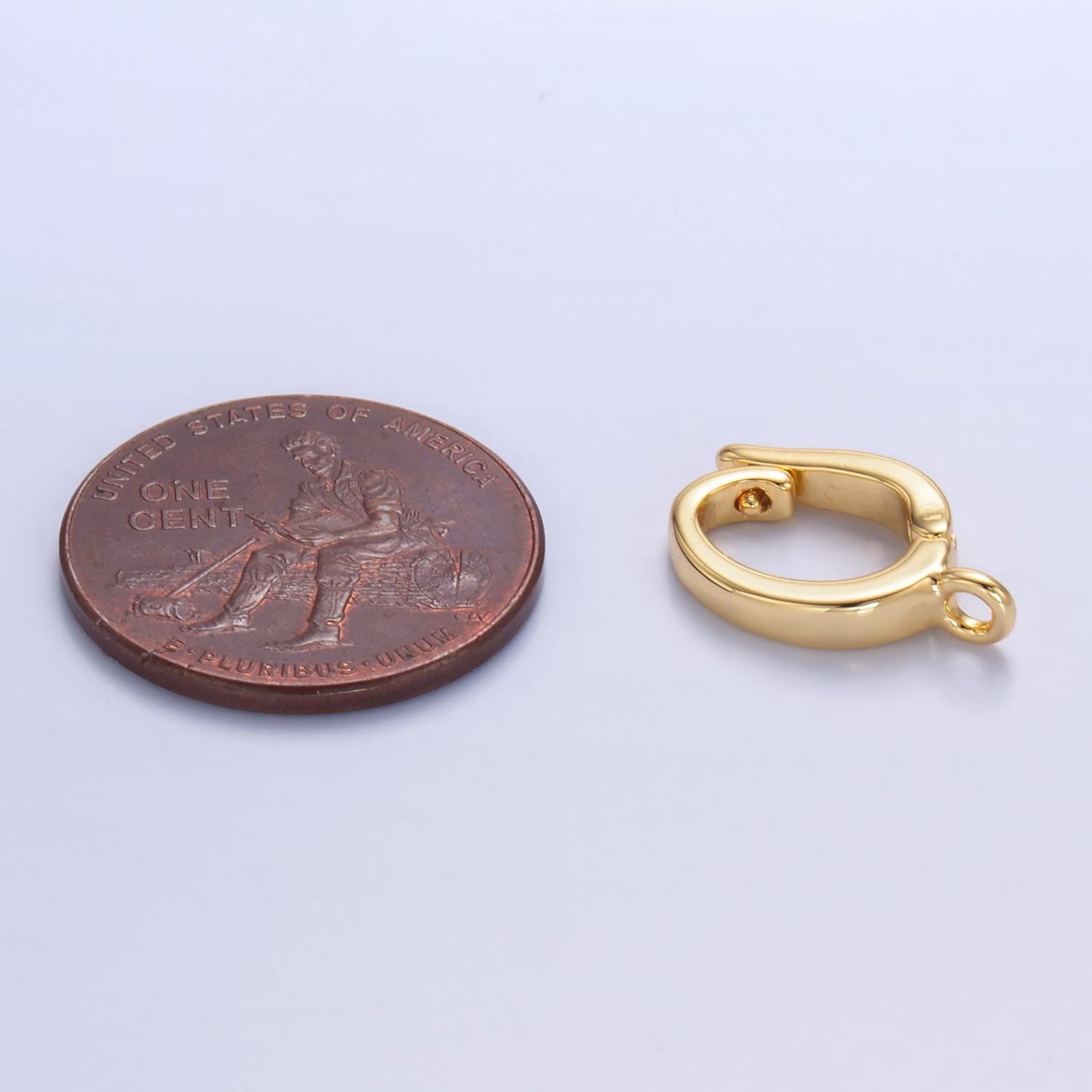 Gold Removable Bail Charm Pendant Enhancer Clasp, Pendant Bail Clasp ...