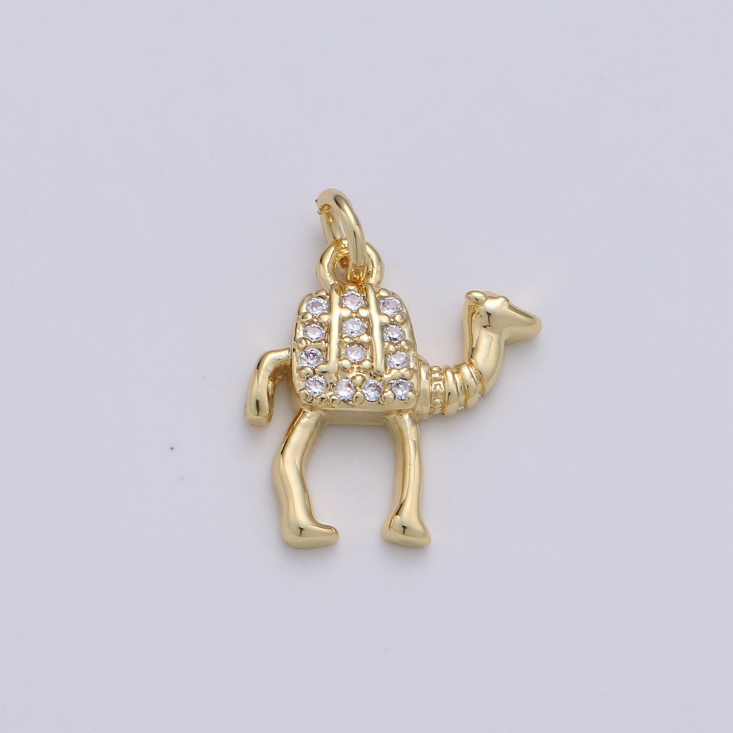 Gold Camel Charm 14k Gold Camel Pendant Arabian Desert | Etsy