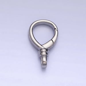 Gold or Silver Push Gate Oval Clasp, Spring Gate Clasp, 11.8x19.5mm ...