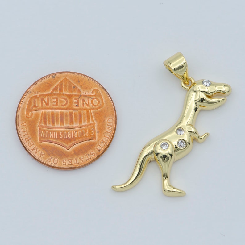 Dainty Gold T-rex Dinosaur Charms Silver Tyrannosaurus Rex - Etsy