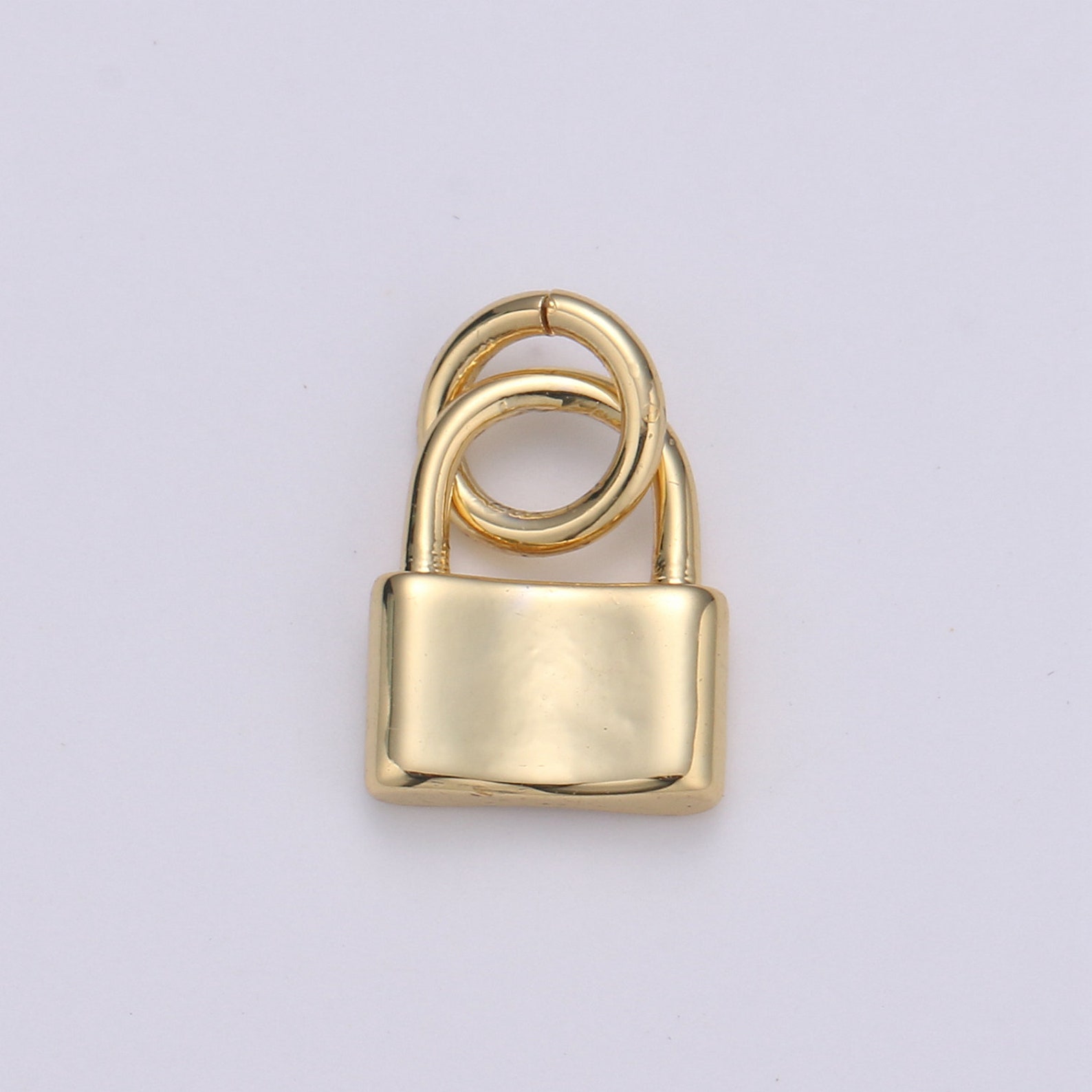7x10mm Mini Lock Charm in 24k Gold Filled Lock Charm for - Etsy