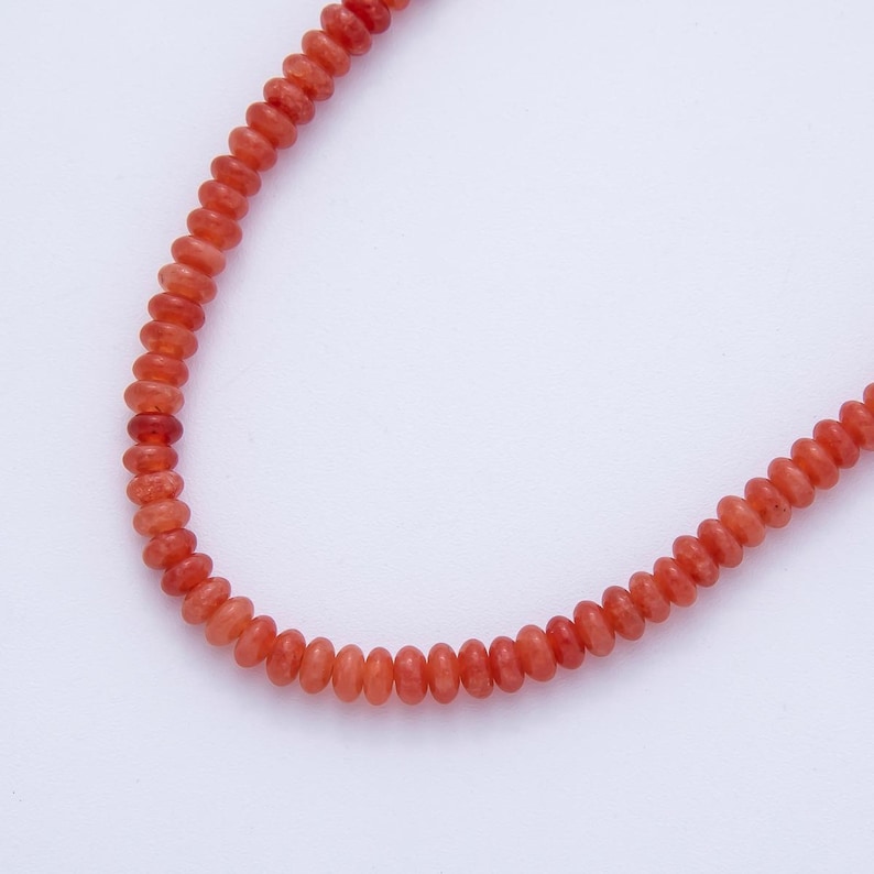 Natural Gemstone Rondelle Beads, 4mm Smooth Spacer Beads by Strand for ...