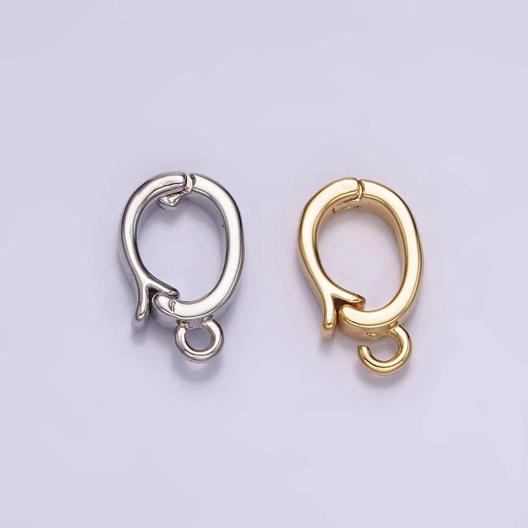 14k Gold Filled Hinged Pull Clasp Charm Bail Necklace Enhancer Bail ...