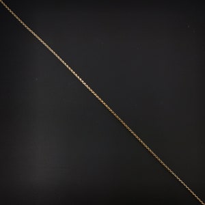 1pc 15.5'' Ready to Wear 18k Gold Square Box Chain Necklace, Layering ...