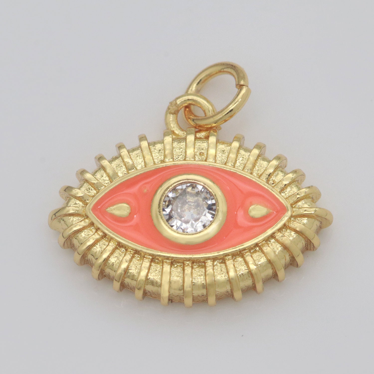 Evil Eye Charm Boho Gold Filled Eye Charmsevil Eye | Etsy