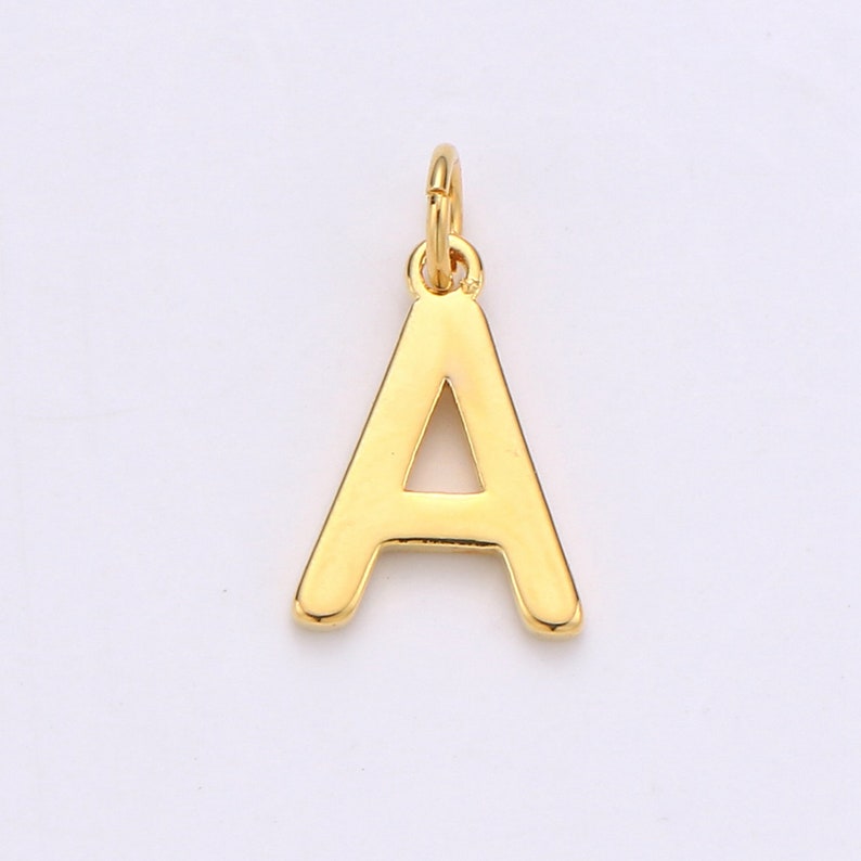 14k Gold Filled Personalized Initial Charm Initial Pendant - Etsy
