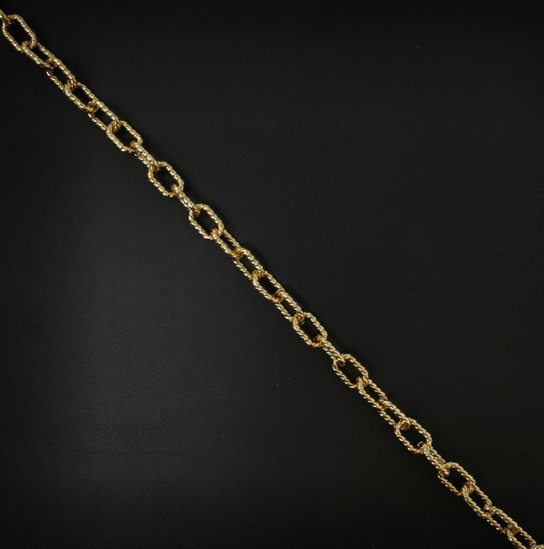 24K Gold Rope Rolo Chain by Yard Rope Cable Chain by Foot - Etsy