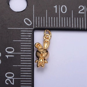 Dainty Gold Rabbit Charm for 2023 Chinese New Year Animal Sign Jewelry ...