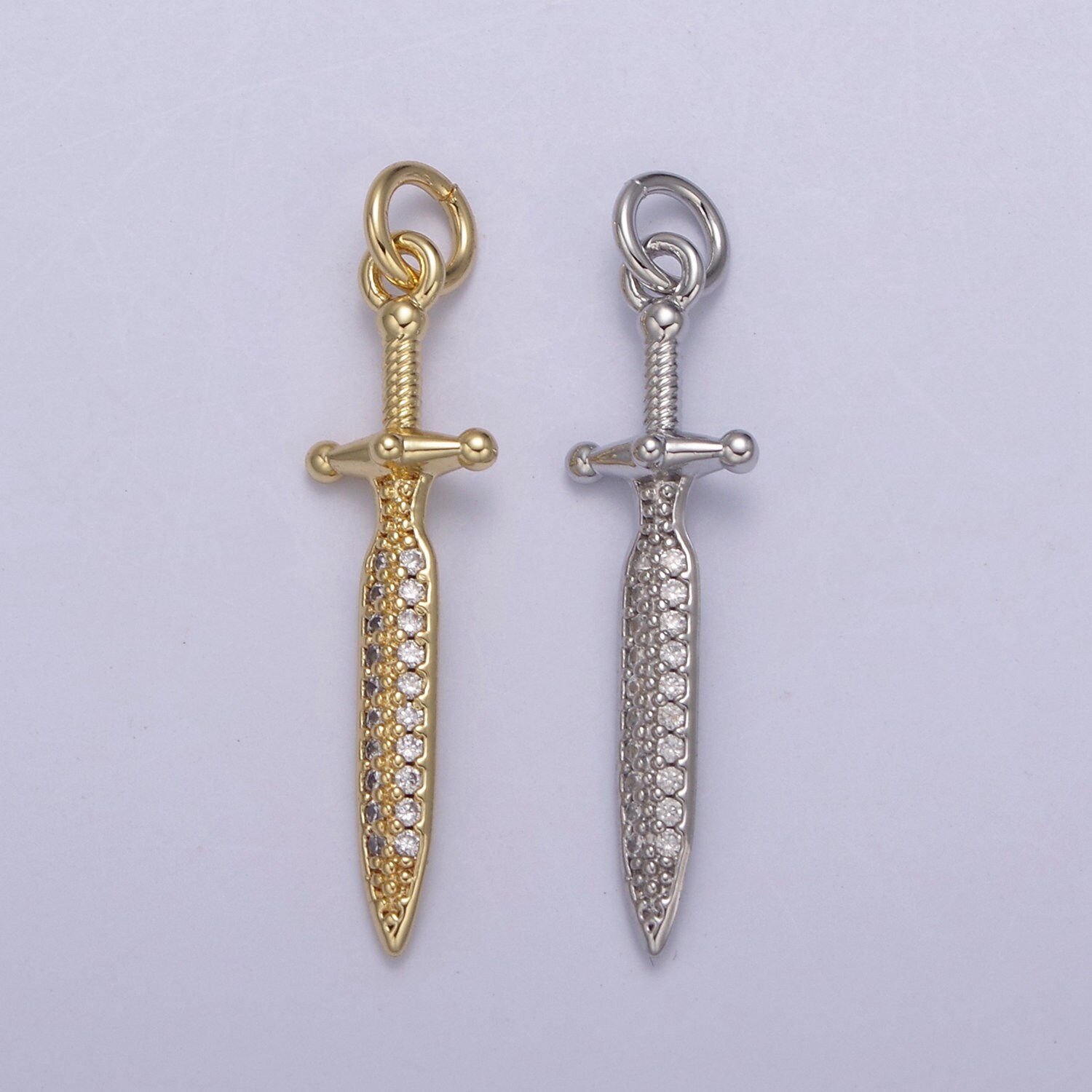 Dainty Sword Pendant in Gold/silver Small Gladius Dagger - Etsy