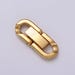 Stainless Steel Fold Over Clasps Extender Clasp Closure Gold End Caps ...