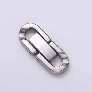 Stainless Steel Fold Over Clasps Extender Clasp Closure Gold End Caps ...