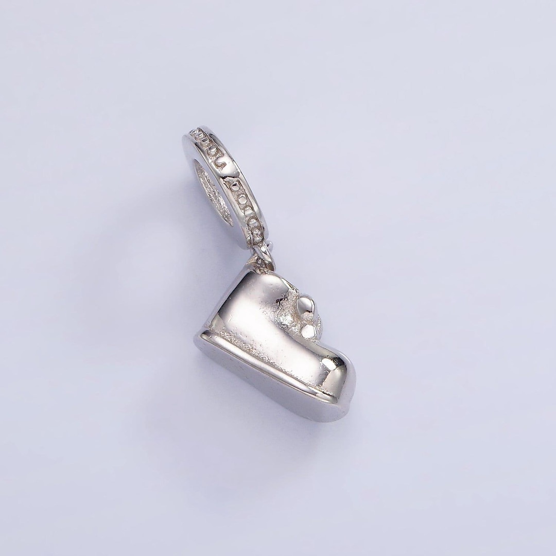 Mini S925 Sterling Silver Boot Charm Tiny Baby Shoes Charm | Sl-483 - Etsy