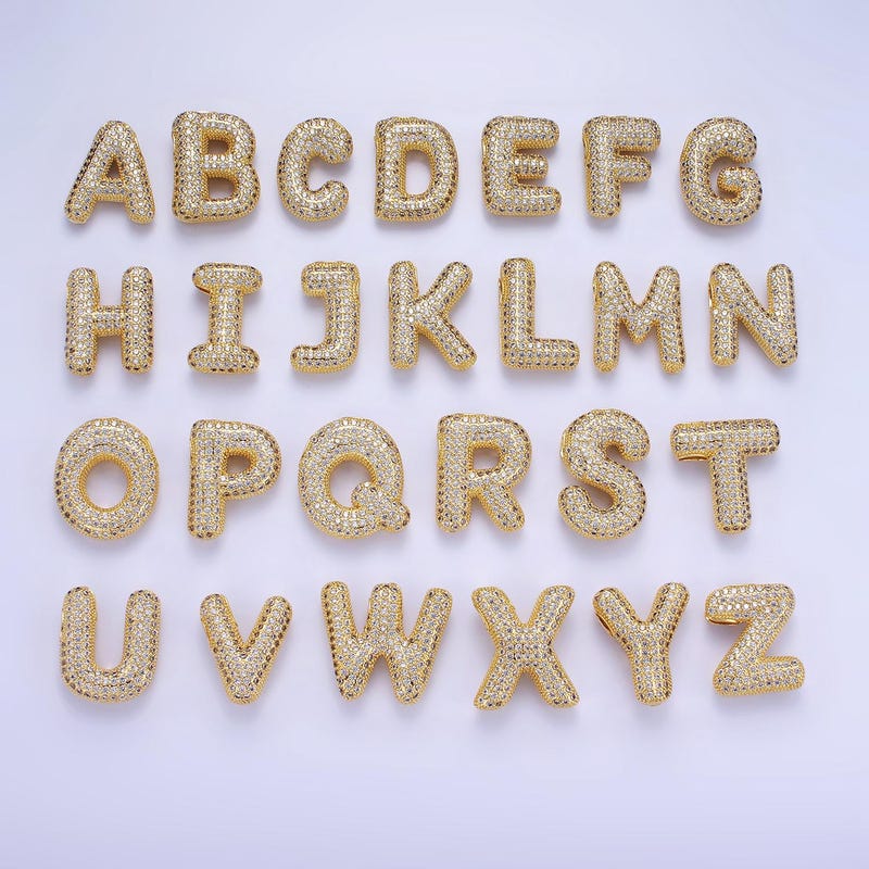 Gold G Bubble Necklace - Etsy