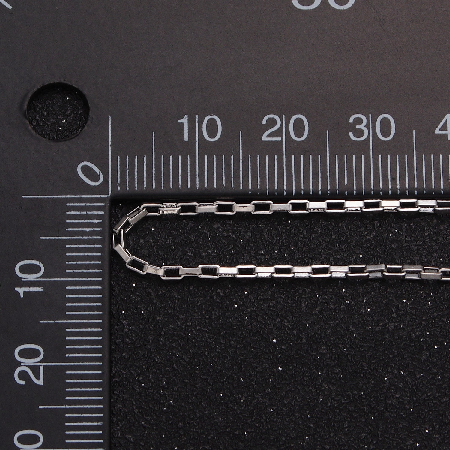 24K White Gold Filled 1.5mm Rectangular Long Box Paperclip - Etsy