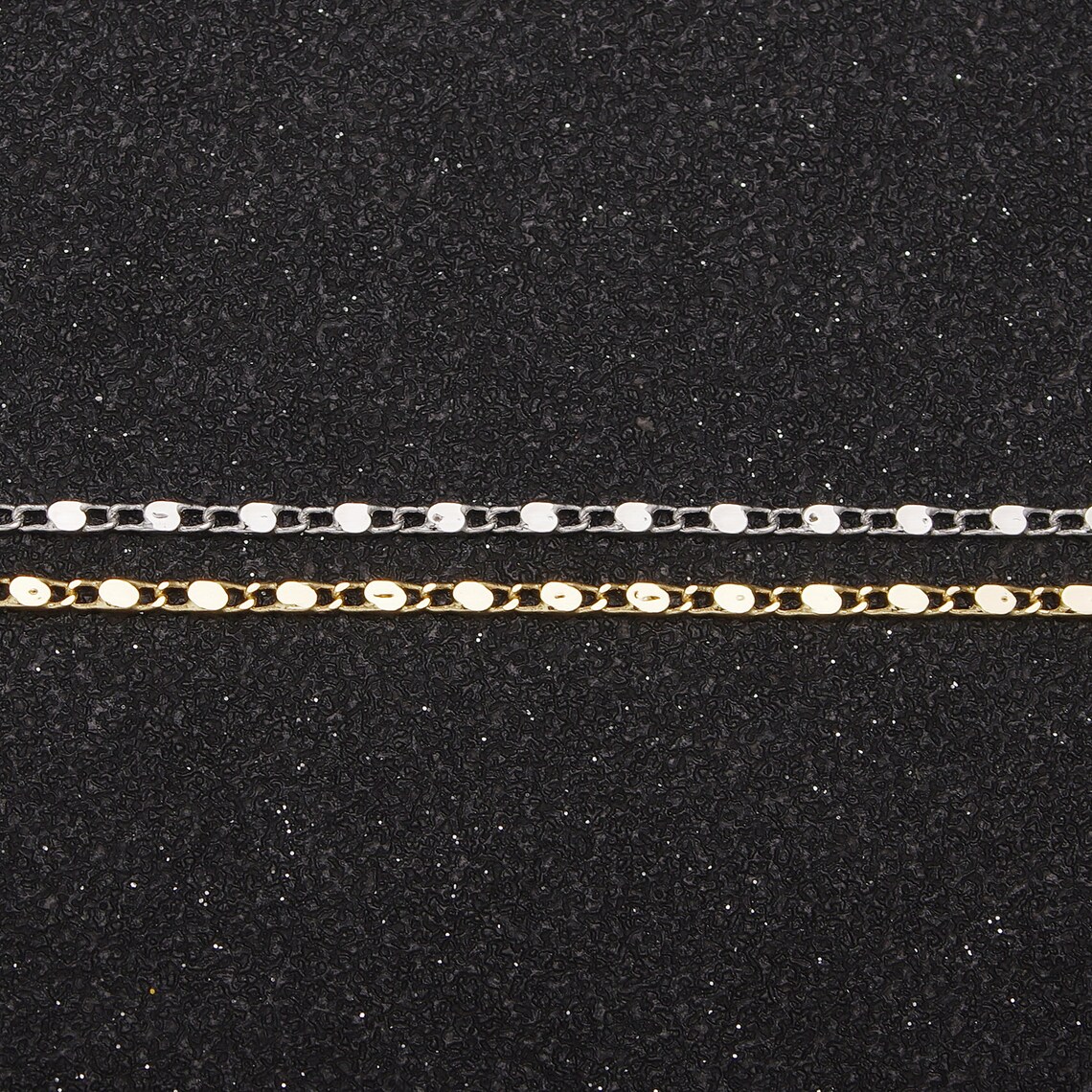 24K Gold Filled Anchor Tube Link Chain by Yard Dainty 1.5mm - Etsy