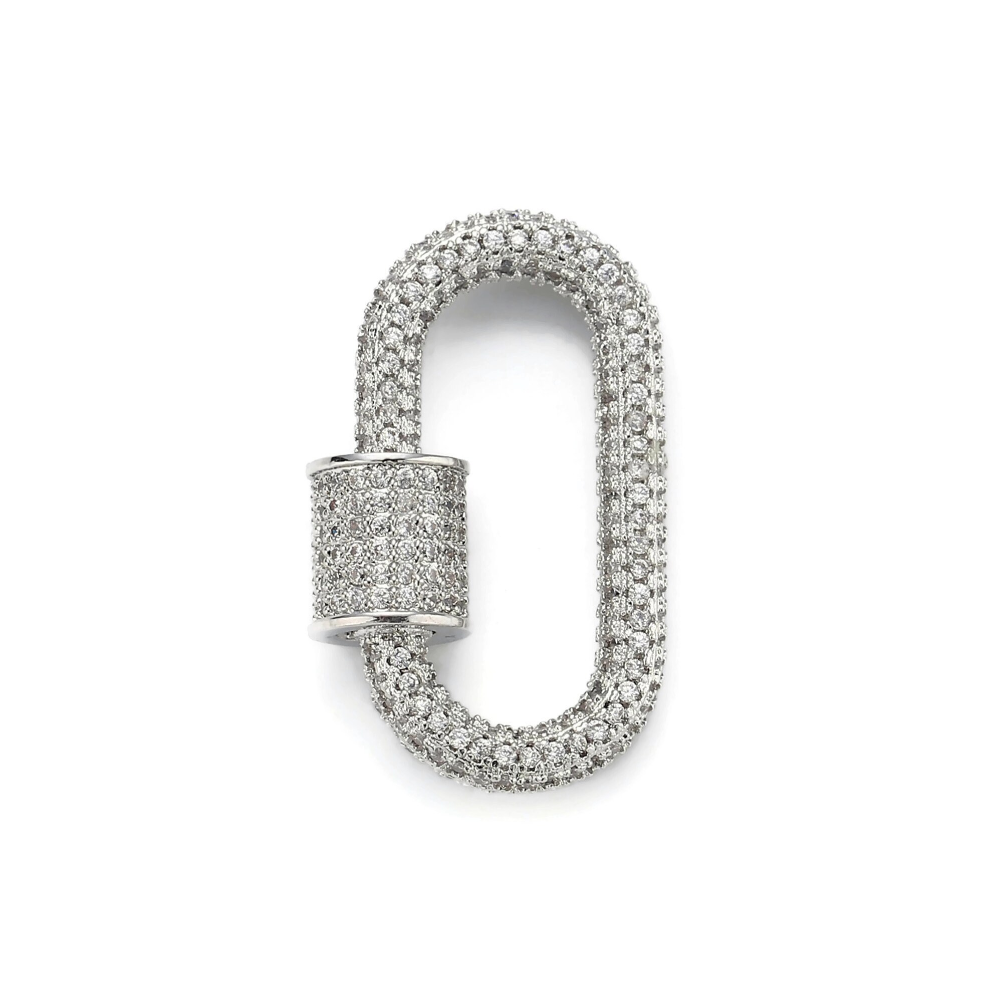 1pc Carabiner Clasp Clasp Oval Interlocking Oval Clasp | Etsy