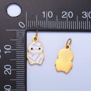 Limited Edition Hallowen Charm Colorful Enamel Pendant Ghost Hat ...