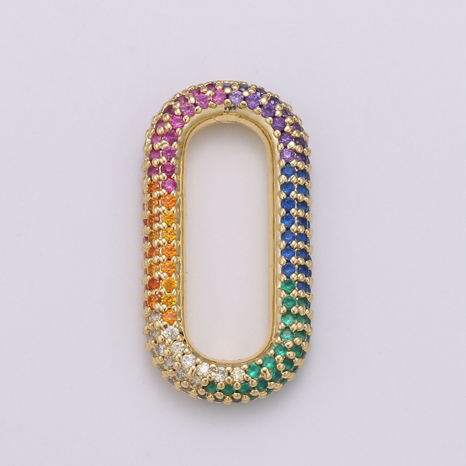 1pc Paper Clip Link End of the Belt Charm Interlocking | Etsy