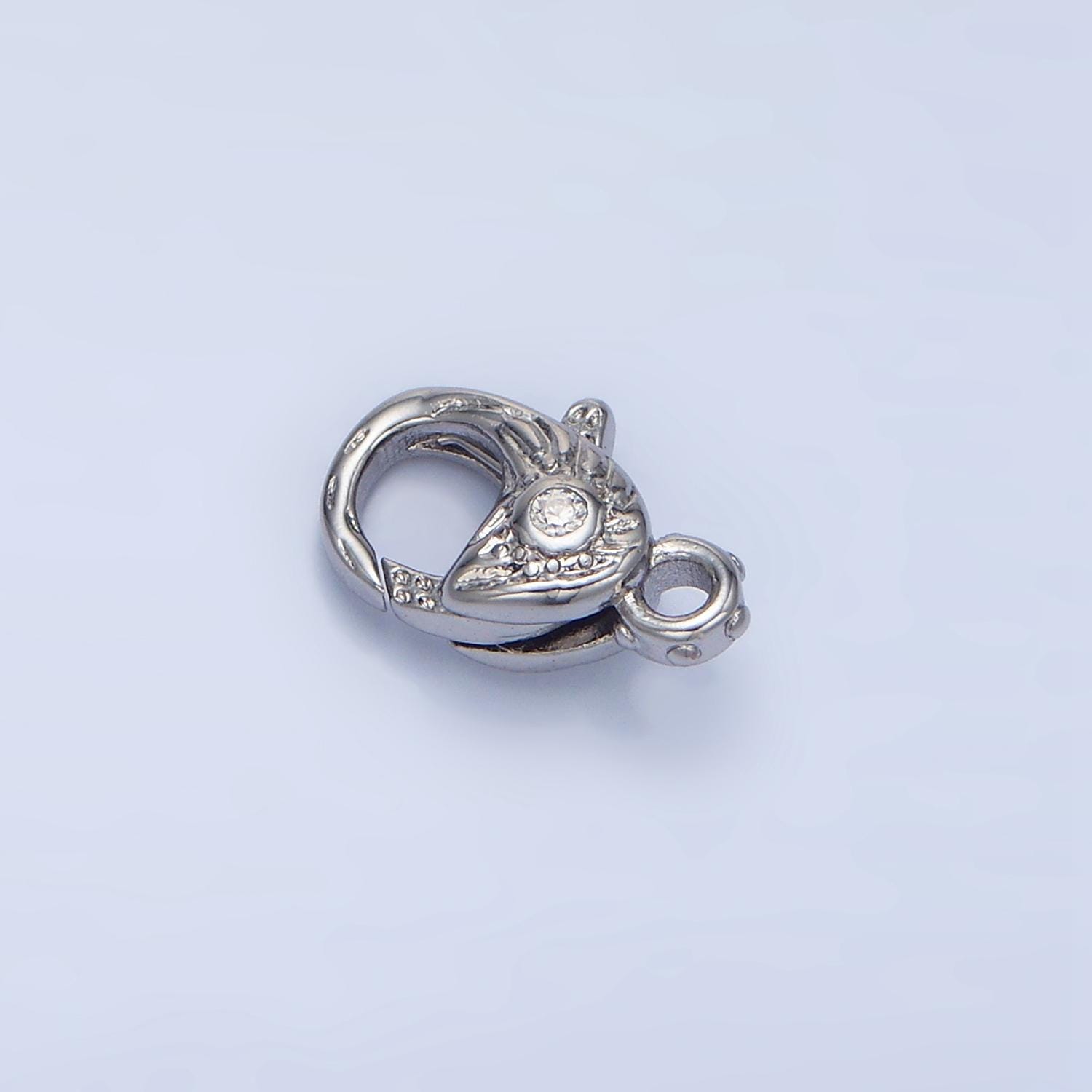 Mini 24k Gold Filled Artisan Rustic Lobster Clasps With Clear Cz for ...