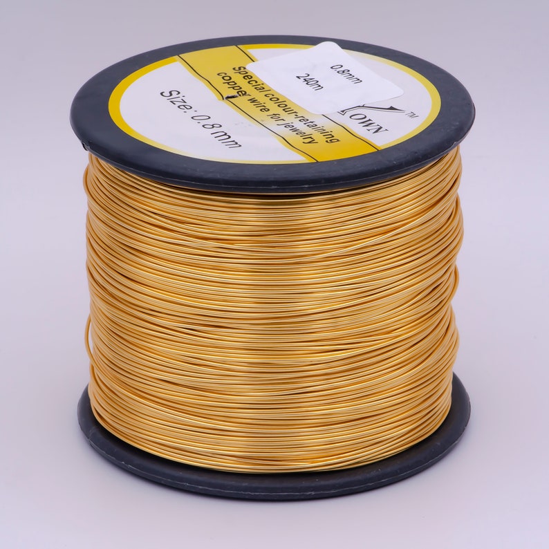 Gold Plated Non Tarnish Beading Wire for Craft Supply Copper - Etsy