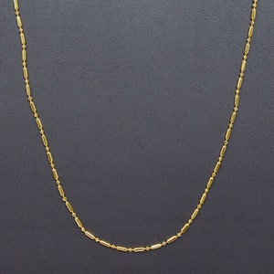 1pc 18'' Ready to Use 18K Rosy Gold Rolo Necklace Chain, Layering Ball ...
