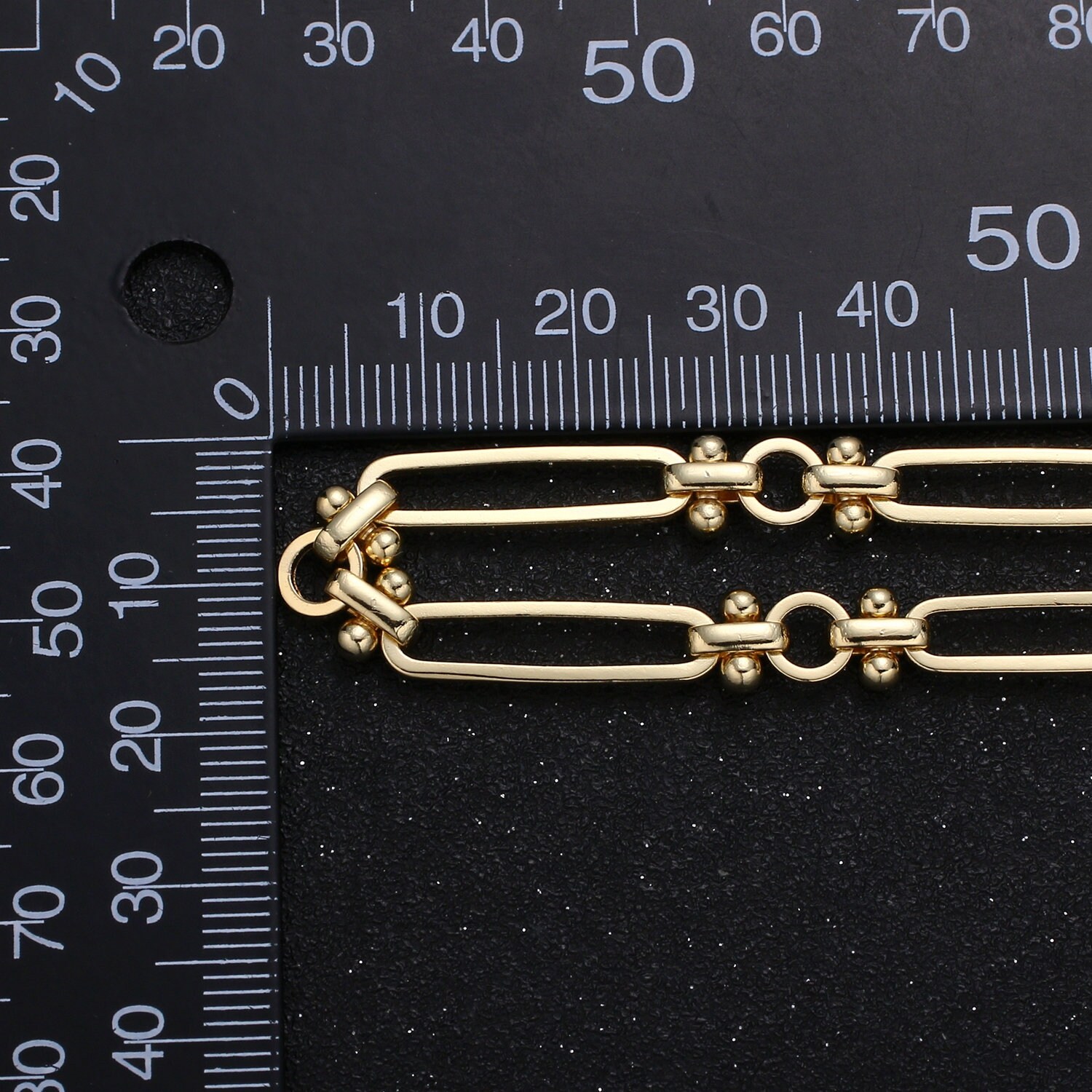 Gold Stadium W/ Unique Connector Chain by Yard Double Sided - Etsy