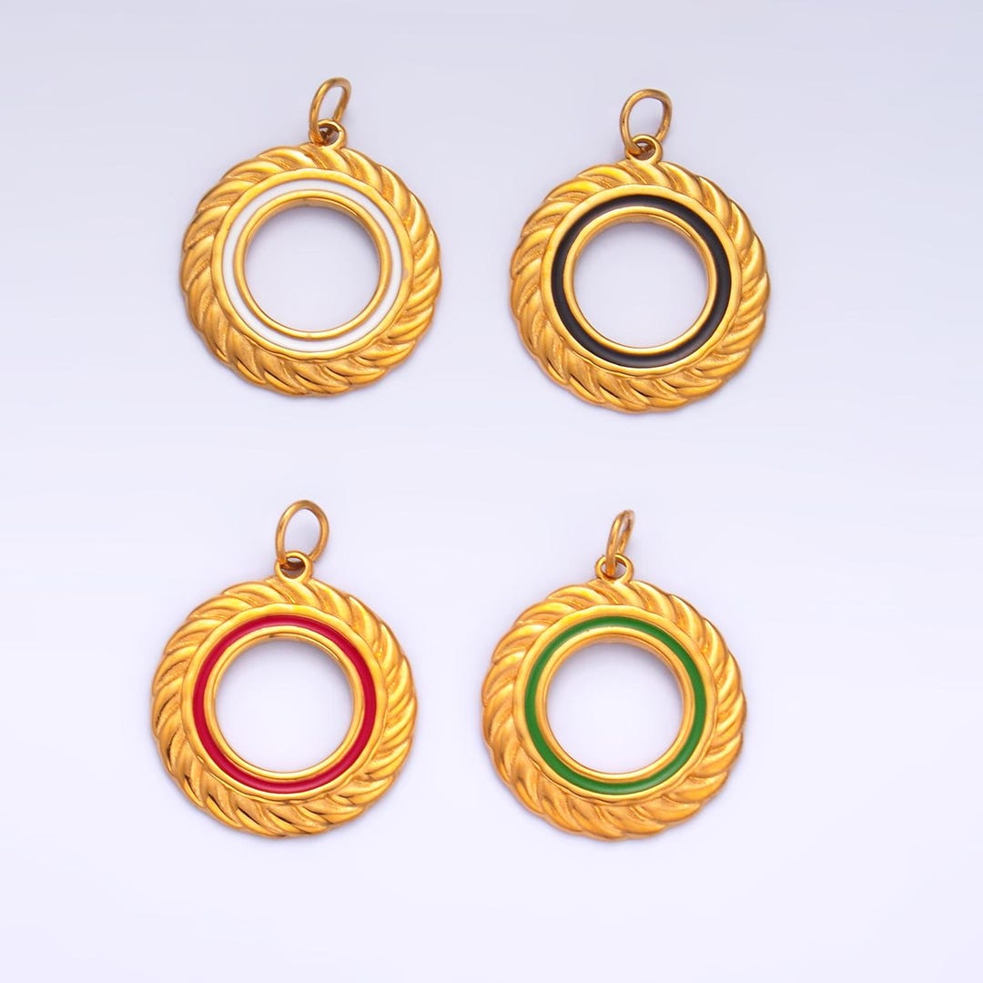 Stainless Steel 15mm Medallion Sun Ray Sunburst Celestial Mini Gold ...