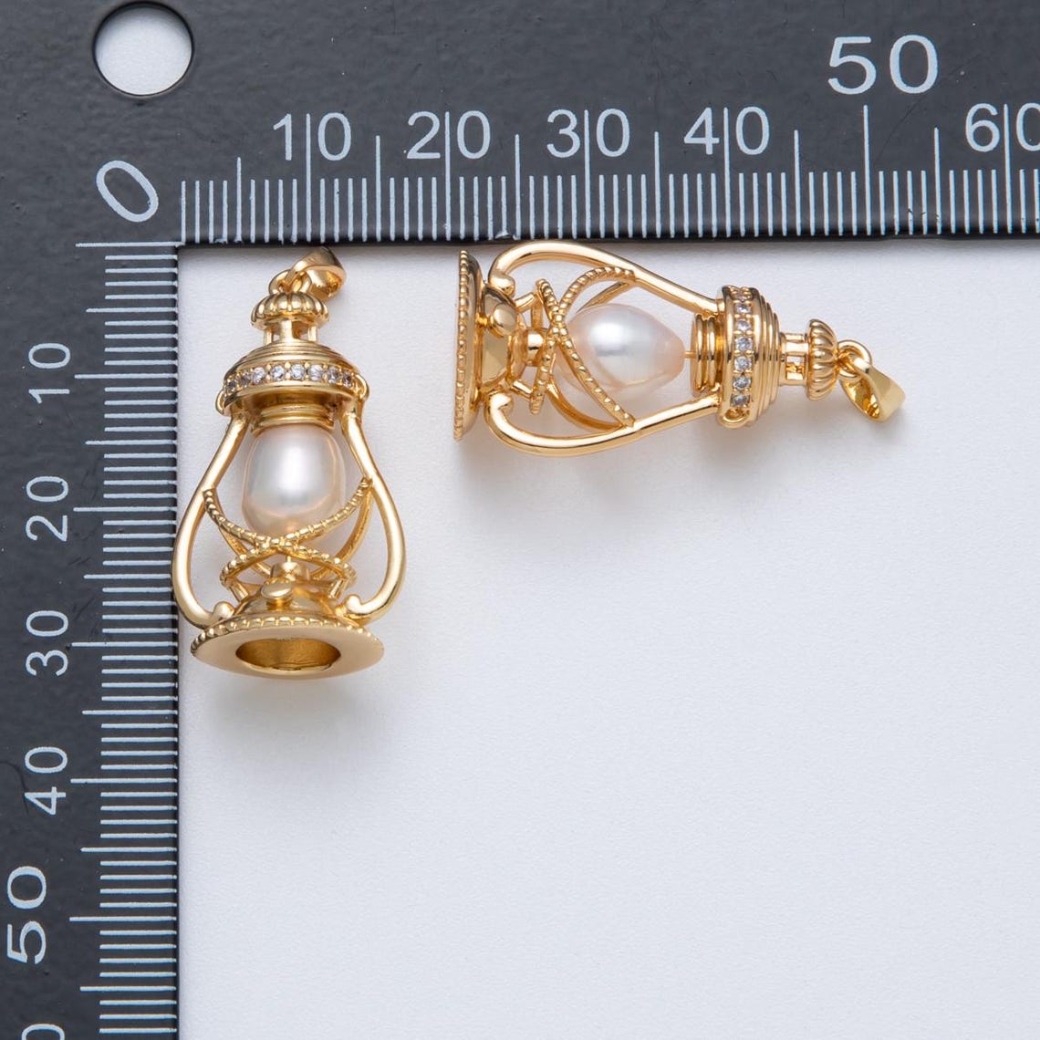 18k Gold Filled Camping Lantern Charm Small Charm for Travel, Girl ...