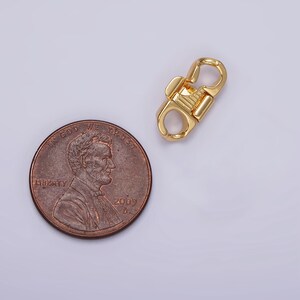 14K Gold Filled Snap Lock Minimalist Jewelry Closure Findings Supply ...