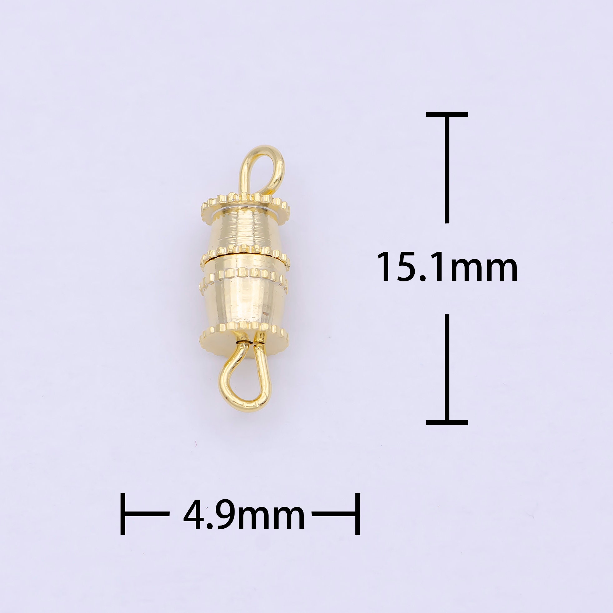 Gold Barrel Screw Clasp Screw-on Clasp for Necklaces - Etsy