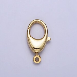 Dainty Oval Lobster Lock Gold Lobster Charm Lock Finding Connector ...