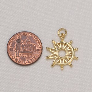 Mini Sun Charms Gold Sun Ray Burst Charms. Gold Cresent Moon, Designer ...