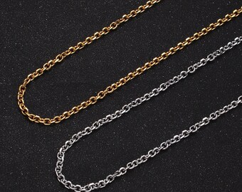 24k Gold Filled Cable Chain by Yard Unfinished Circle Link Chain ...