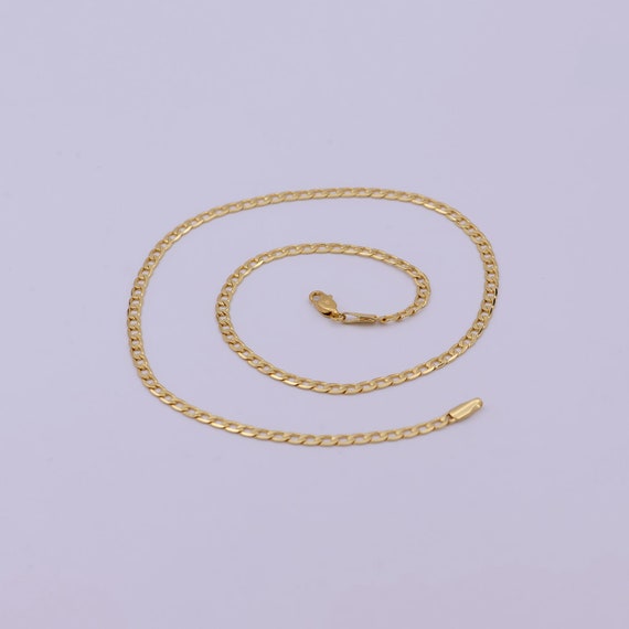 24K Gold Filled Cuban Link Chain Necklace 17.6 Inch Miami - Etsy