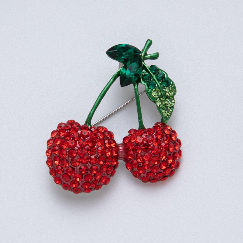 Cherry Brooch - Etsy