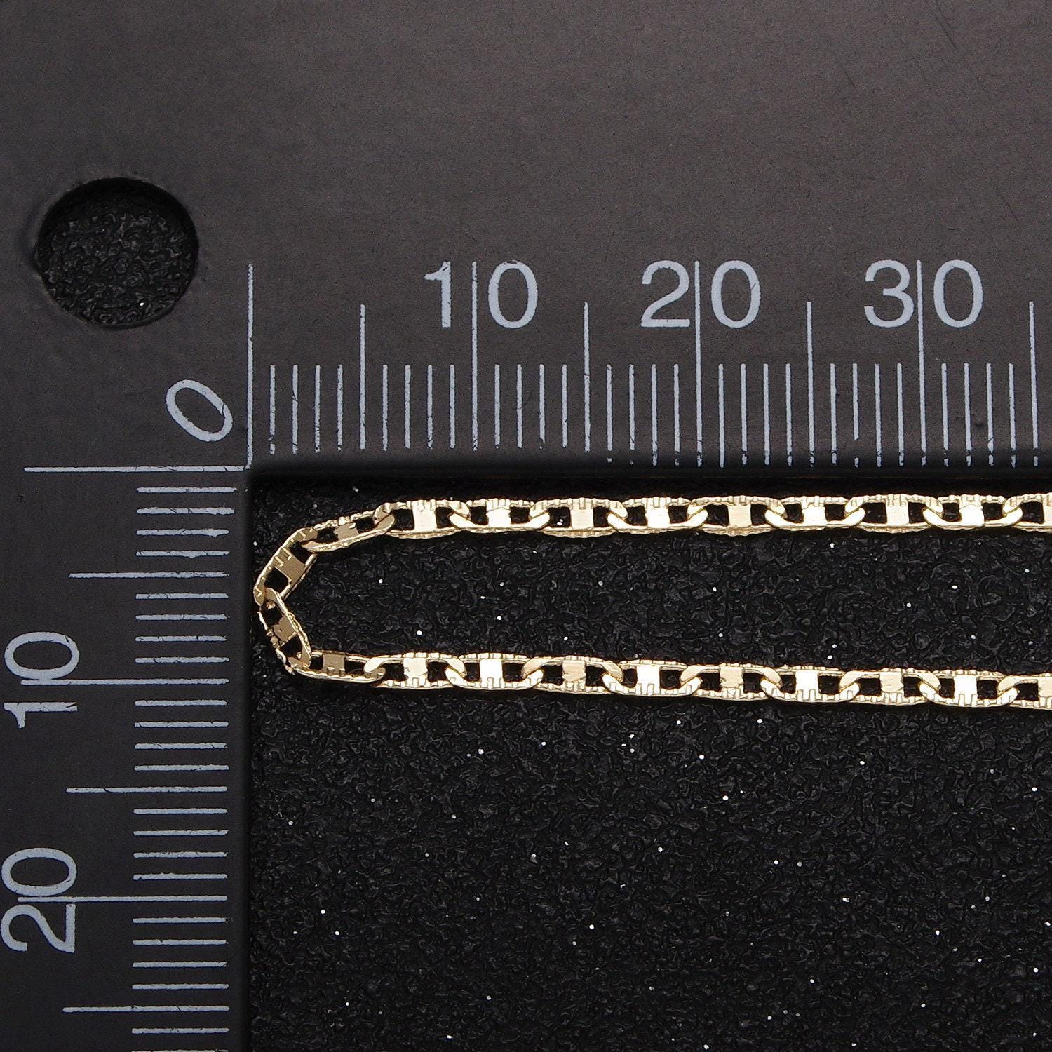 24k Gold Filled Mariner Chain Link Anchor Unfinished Chain for Jewelry ...