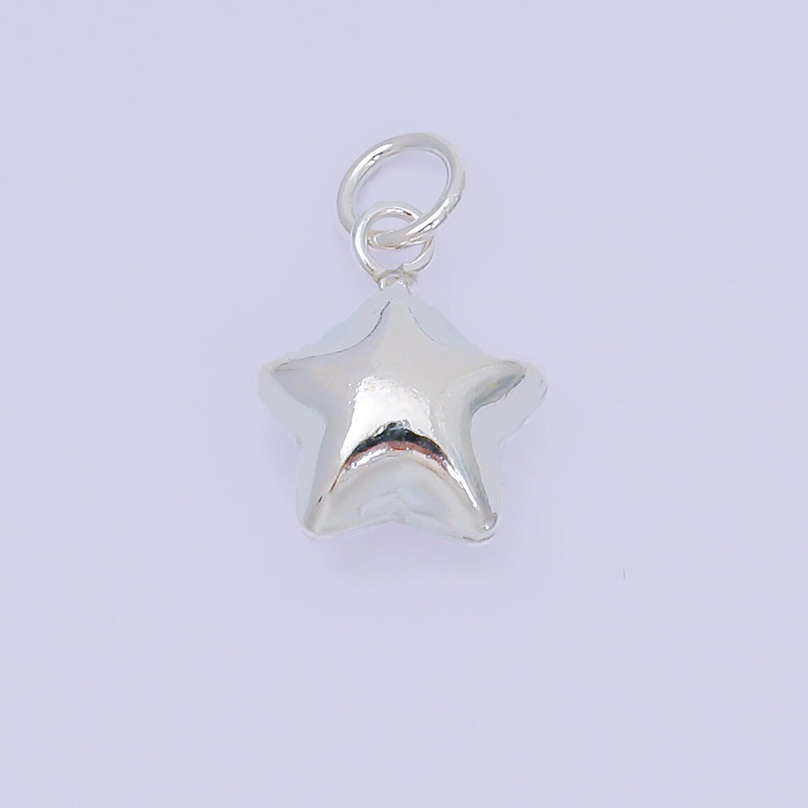 S925 Sterling Silver 12mm Twinkle Little Star Dainty Chubby ...
