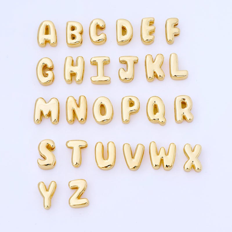 Bold Letter Beads - Etsy