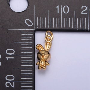 Dainty Gold Rabbit Charm for 2023 Chinese New Year Animal Sign Jewelry ...