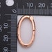 Gold Spring Gate Ring,push Gate Ring, 30x15mm Oval Ring Charm Holder ...