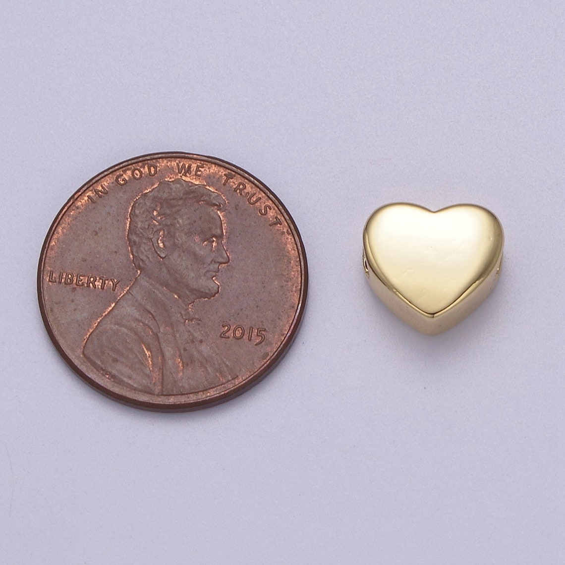 10mm Gold Heart Bead Spacer Mini Love Gold Filled Bracelet - Etsy