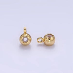 14k Gold Filled Smart Bead With Closed Ring Round Silicone Stopper Bead ...